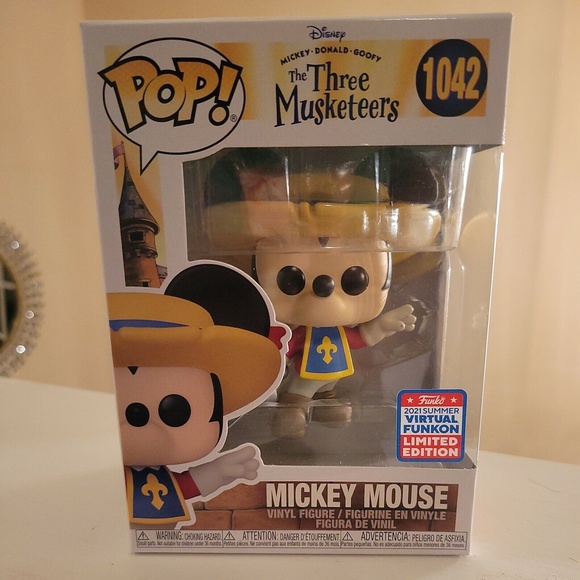 Funko | Toys | Pop The Three Musketeers Mickey Mouse 42 2021 Summer ...